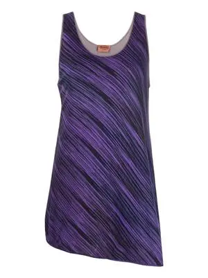 Missoni 2000s Striped Sleeveless Top - Purple