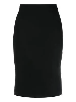 Dior Stretch Silk Pencil Skirt - Black