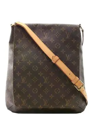 LOUIS VUITTON 2001 Monogram Adjustable Shoulder Bag - Brown