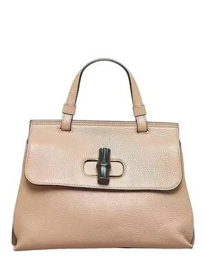 Gucci Bamboo Line Daily Satchel - Brown