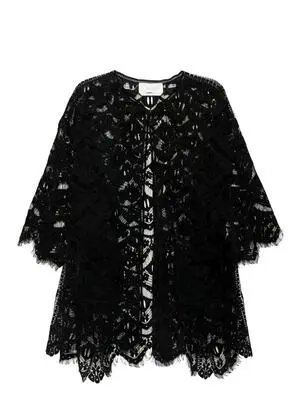 Chloé Lace Poncho - Black
