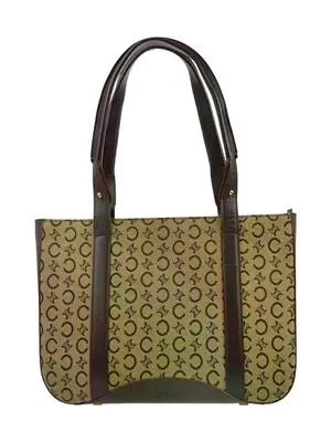 Celine Macadam Tote Handbag - Brown