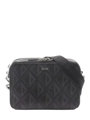 Dior Cd Diamond Messenger Pouch Crossbody Bag - Black