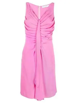 Dior 2010s Draped Front Sleeveless Dress - Pink