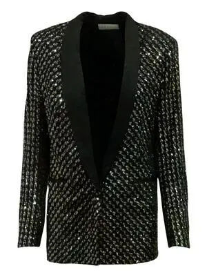 SANDRO Sequined Tailored Blazer