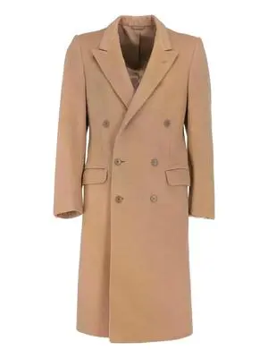 A.N.G.E.L.O. VINTAGE CULT 1970s Double-breasted Wool-cashmere Coat - Neutrals