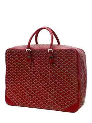 Goyard Goyardine Zipped Suitcase - Red