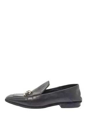 FERRAGAMO Leather Loafers - Black
