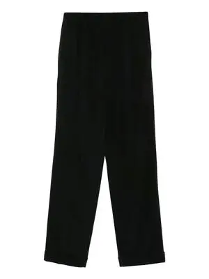 Prada 1990s Pressed-crease Trousers - Black