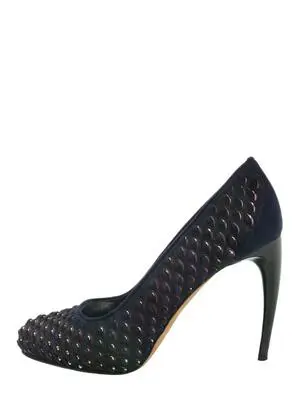 Alexander McQueen 110mm Scalloped Pumps - Blue