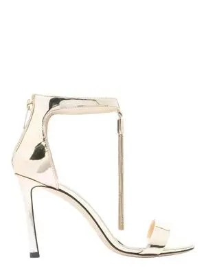 JIMMY CHOO 95mm Vinca Sandals - Gold
