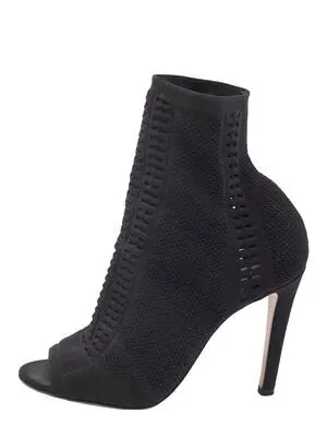 GIANVITO ROSSI 115mm Peep-Toe Stiletto Boots