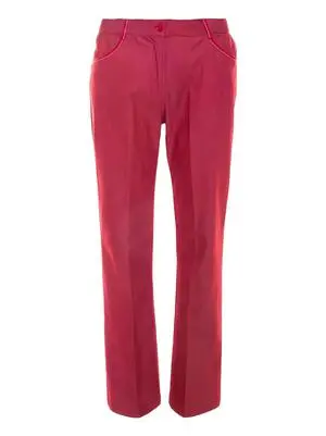 Missoni Contrast-stitching Trousers - Red