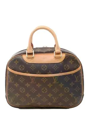 LOUIS VUITTON 2004 Trouville Monogram Handbag - Brown