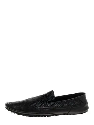Versace Leather Loafers - Black