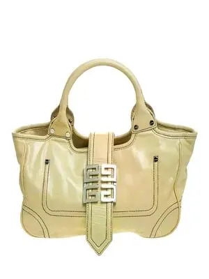 Givenchy Logo-plaque Leather Tote Bag - Yellow