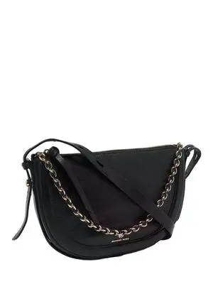 Michael Kors Jagger Leather Chain Shoulder Bag - Black