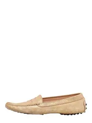 TOD'S Suede Pebble Loafers - Neutrals