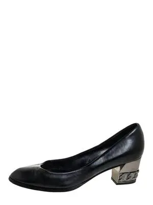 Casadei 50mm Leather Heeled Pumps - Black