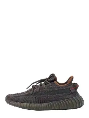 Yeezy Boost 350 Knitted Low-top Sneakers - Black