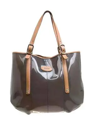 TOD'S Leather-trim Tote - Brown