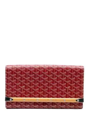 Goyard 2012 Monte Carlo Bois Clutch Bag - Red