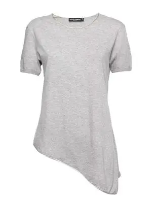 Dolce & Gabbana Asymmetric Short-sleeve T-shirt - Grey