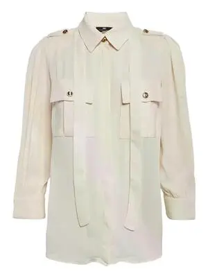 Elisabetta Franchi Button-up Shirt - Neutrals
