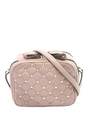 Valentino Garavani 2000s Rockstud Quilted Shoulder Bag - Pink