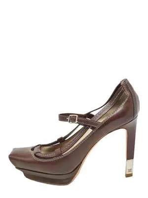 CELINE Leather Heeled Pumps
