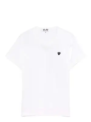Comme Des Garçons Logo-appliqué T-shirt - White
