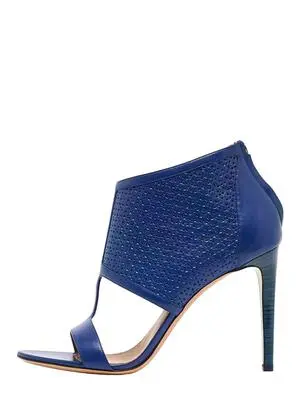 FERRAGAMO 105mm Pacela Leather Heeled Pumps - Blue