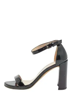 STUART WEITZMAN 90mm Patent-leather Sandals - Black