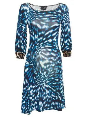 Just Cavalli Vintage Printed Midi Dress - Blue