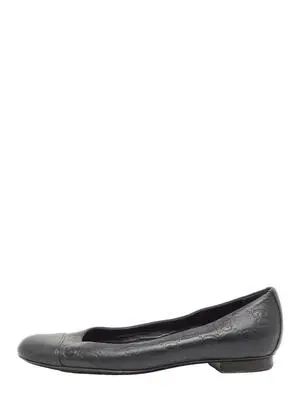 Gucci Gg Canvas Ballet Flats - Black