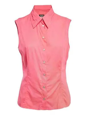 Versace Crystal-embellished Shirt - Pink