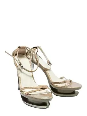 JIL SANDER 115mm Platform Sandals - Grey