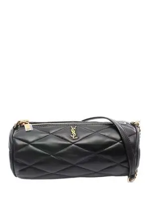 Saint Laurent Sade Tube Leather Shoulder Bag - Black