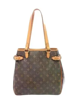 LOUIS VUITTON 2010 Monogram Batignolles Vertical Shoulder Bag - Brown
