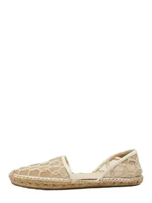 JIMMY CHOO Lace Espadrille Flats - Neutrals