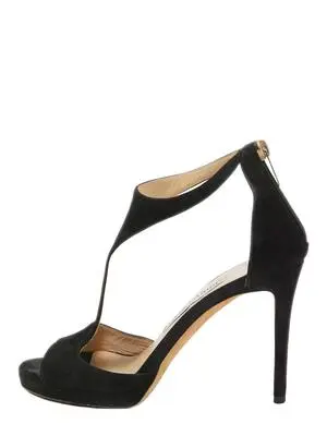 JIMMY CHOO 100mm Lana Cut-out Sandals - Black