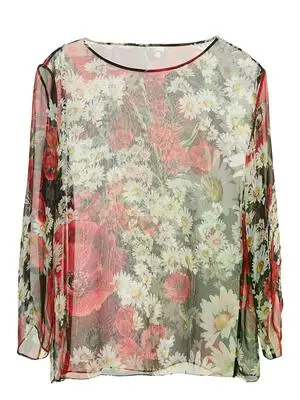 DOLCE & GABBANA Floral-Print Silk Top