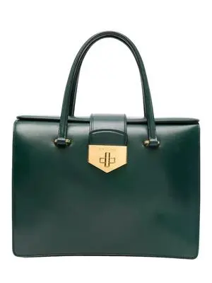 Prada 2014 Leather Tote Bag - Green