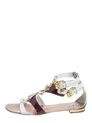GIUSEPPE ZANOTTI Buckle-embellished Sandals - White