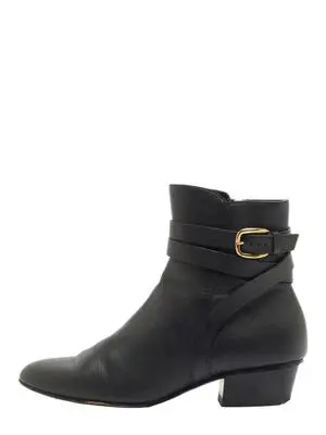 Gucci Leather Ankle Boots - Black