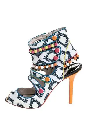 SOPHIA WEBSTER 110mm Beaded Caged Sandals