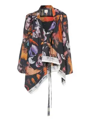 VIVIENNE WESTWOOD Graphic-print Blouse - Black