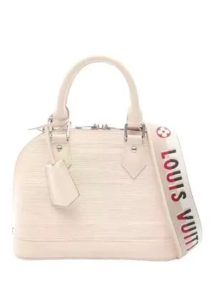 LOUIS VUITTON Alma Bb Epi Quartz Leather Tote Bag - Neutrals