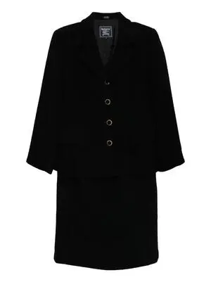 Burberry 1990-2000s Setup Suit Jacket And Skirt - Black