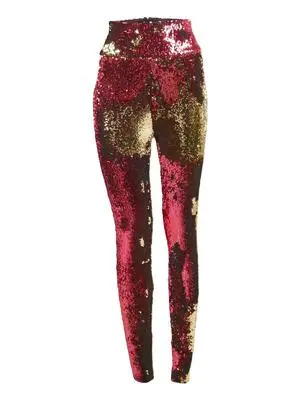ALEXANDRE VAUTHIER Sequined-Panel Trousers